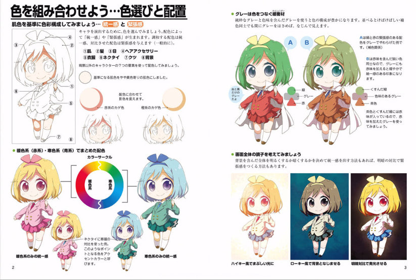 How to draw a Moe mini character Face/Body – MOYASHI JAPAN BOOKS